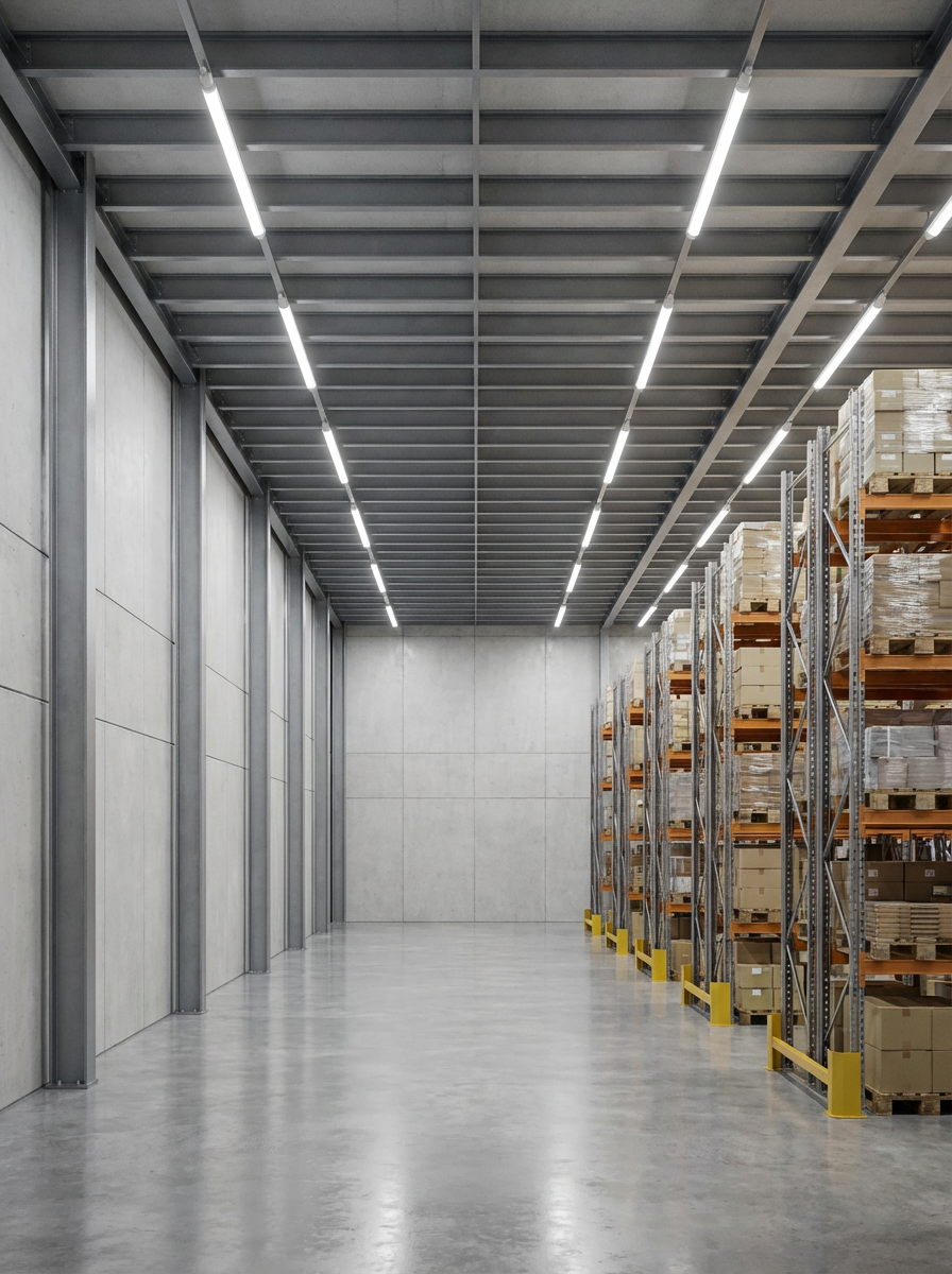 Éclairage hermétique LINIX 4000K 45W 5400lm IP65 150cm gris LITE - LED ...